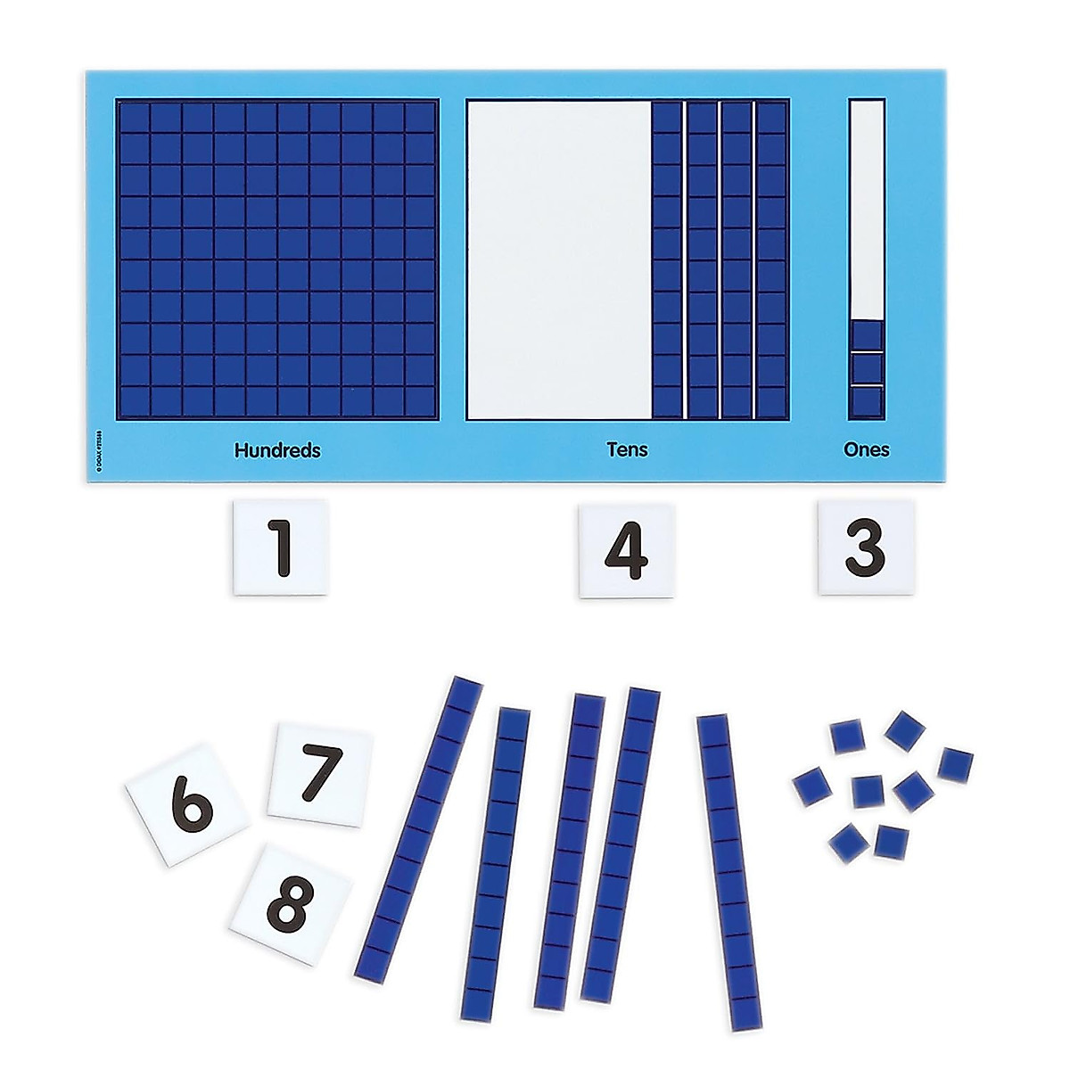 Didax Educational Resources Magnetic Base Ten Place Value Set