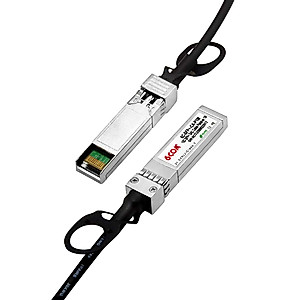 6COM 10G SFP+ DAC Cable, 1 M (3.3ft) Passive Twinax Cable, Direct Attach Copper, SFP+ to SFP+, 10GBASE-CU Cable for Cisco, Ubiquiti, D-Link, Supermicro, Netgear, Mikrotik, 1 Meter