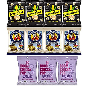 Popcorn Variety Pack - Snack Bag Assortment Care Package - Bulk Sampler (32 Count)