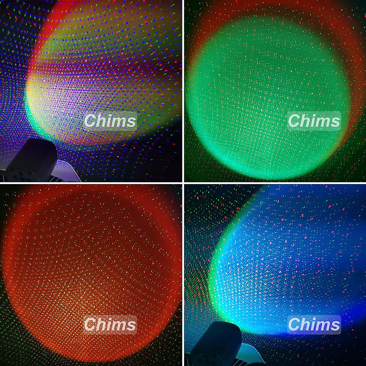 Mini Party Lights, Chims RGB Starry Sky with Sunset Light Show DJ Party Home Disco Light Portable Music Activated Stage Light for Christmas Thanksgiving Holiday Party Disco Birthday Xmas Gift
