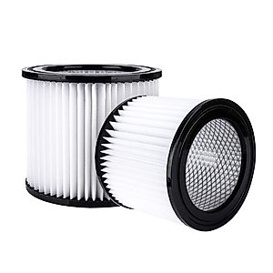 2 Pack Replacement for Shop-Vac 90398, 903-98, 9039800, 903-98-00, Wet/Dry Vacuum Cartridge Filter