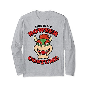 Nintendo Super Mario Bowser Costume Graphic Long Sleeve T-Shirt