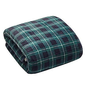 Thesis Home Weighted Blanket with Premium Glass Beads for Kids & Adults - 100% Brushed Microfiber Plush Reversible Sherpa Calming Blanket - 10 lbs - 50 x 60 Inches, Blue