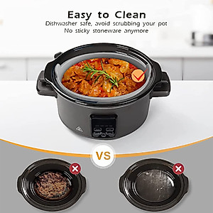 Silicone Crock Pot Liner Reusable Fits 6 Quart Slow Cooker Liners 2Pcs
