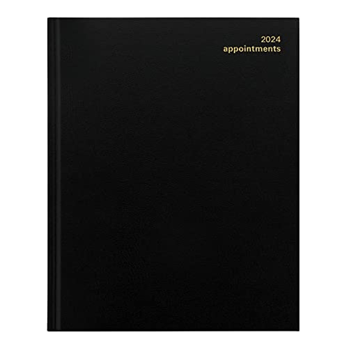 Letts of London Principal Weekly Planner, 12 Months, January to December, 2024, Week-to-View with Appointments, Quarto Size, 10.25" x 8.25", Black (C30YABK-24)