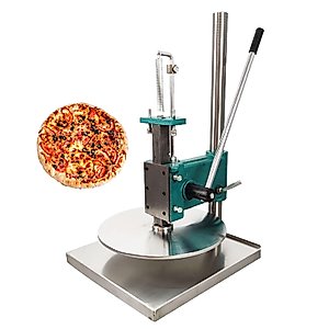 INTBUYING 14inch Manual Pizza Dough Pastry Press Machine Household Pizza Cake Press Machine Dough Press Sheeter Dough Pastry Presser Stainless Steel Pasta Maker Pizza Express Machine