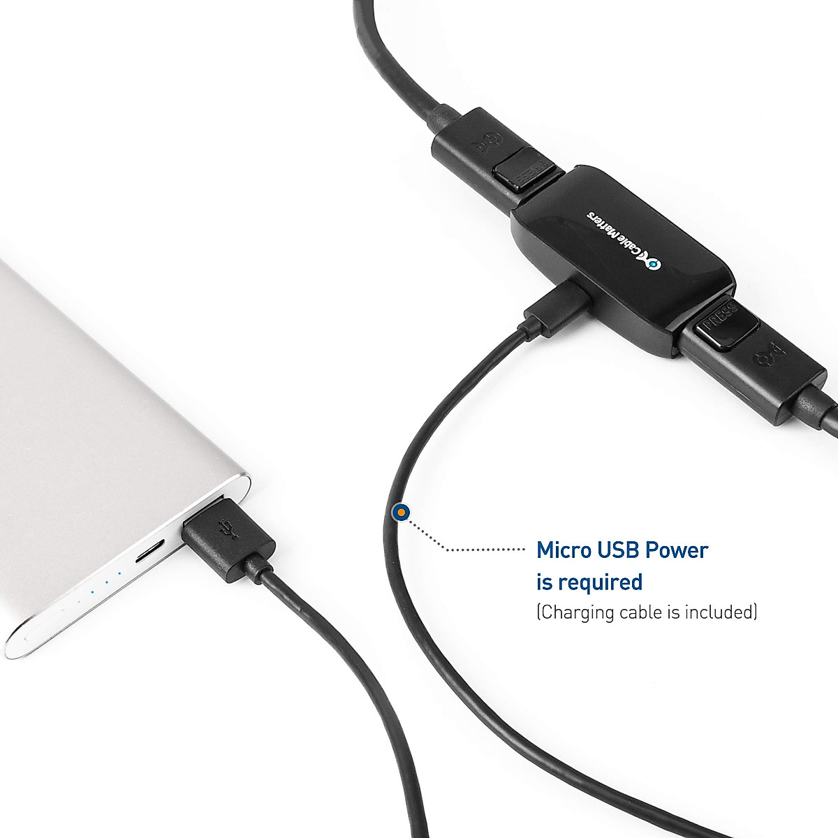 Cable Matters Active DisplayPort Repeater, Support 4K@240Hz up to 32ft, 4K@60Hz up to 80ft, (DisplayPort 1.4 Repeater, DisplayPort Signal Booster, DisplayPort Amplifier) for VR Headset, Gaming Monitor