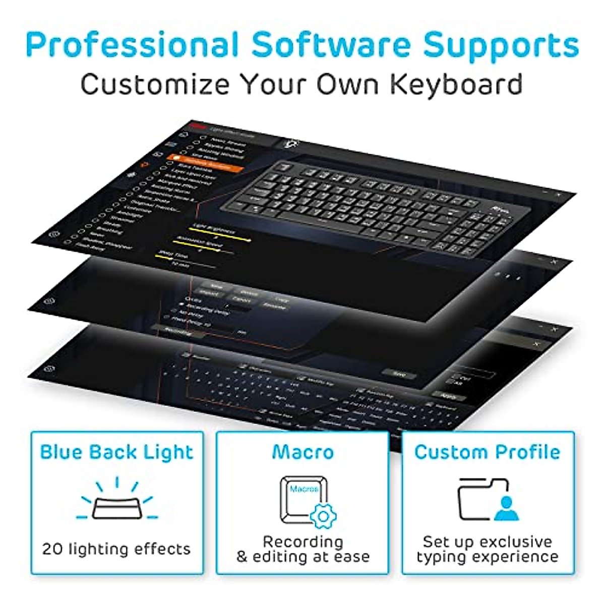RK ROYAL KLUDGE RK89 85% Triple Mode BT5.0/2.4G/USB-C Hot Swappable Mechanical Keyboard, 89 Keys Compact Mechanical Keyboard with Detachable Frame & Software (Hot-Swappable Brown Switch, White)