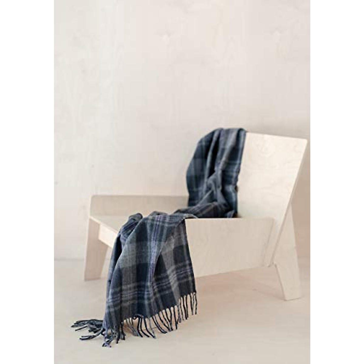 The Tartan Blanket Co. Recycled Wool Knee Blanket in Persevere Flint Grey Tartan (28" x 65")
