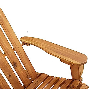 Adirondack Patio Chair with Cushions ，Adirondack Patio Chair ，Cushions Solid Wood Acacia ，Suitable for living rooms, bedrooms, offices, courtyards，29.5" x 33.1" x 35.4" Gray/A，Solid Wood Acacia
