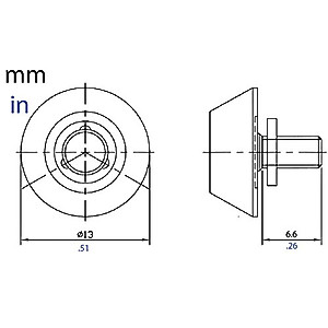 FJM Security Products FJM-0601 MEI-0601 High Security Computer Case Lock, 1 Count (Pack of 1), Chrome