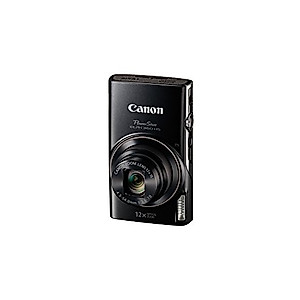 Canon PowerShot ELPH 360 HS Digital Camera + 64GB SD Memory Card (Black) (Renewed)