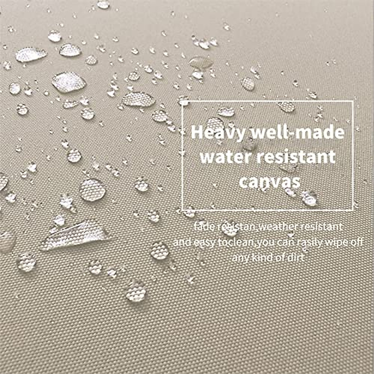 Thick Plastic Outdoor Chair Protectors Cushion Covers Extra Large Chair Seat Slipcovers for Living Room Sofas Couches Loveseats, Grey Beige, 4 Count (Pack of 1)