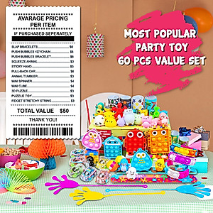 Party Favors Toy for Kids, Pinata Stuffers, Goodie Bags Fillers, Prize Box Toys for Classroom, Treasure Chest, Birthday Party, Carnival Prizes for Boys Girls 4-8-12