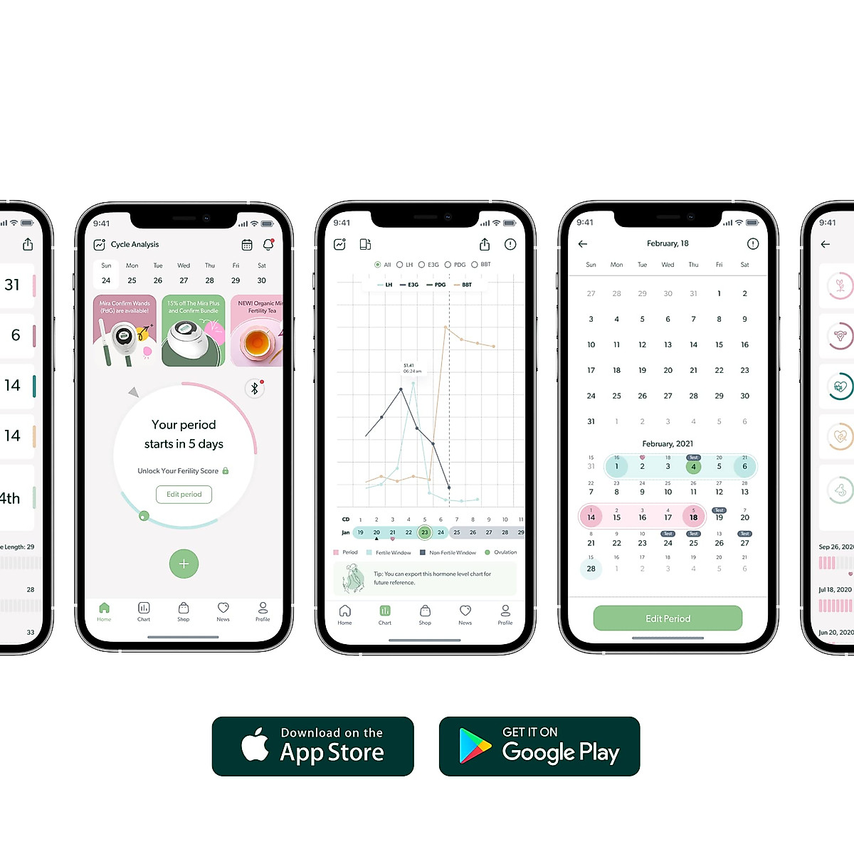 Mira Fertility Plus Wands, Ovulation Test Strips for Women, Accurately Monitor and Detect Ovulation at Home, Track LH and E3G Hormones, Use with Digital Mira Fertility Monitor Kit + App, 20 Tests
