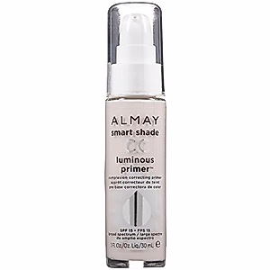 Almay Smart Shade CC Luminous Primer, 1 Fl Oz, Clear
