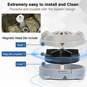 RO6G Pedicure Chair Magnetic Jet Head BF-004 for Pedicure Foot Spa Chair |spa Massage Chair| Tubs Spa Chairs Accessories,Portable Jet Spa - 2 Pack