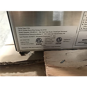 NSF Commercial Natural Gas Range/Hot Plate (2 Burner)