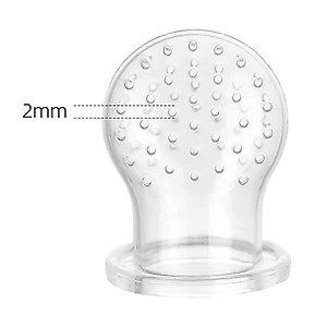 Haakaa Baby Fruit Food Feeder - Food Grade Silicone Feeder Set with Milk Freezing Pouch Cover for BPA Free Baby Feeder for Infant Safely Self-Feeding