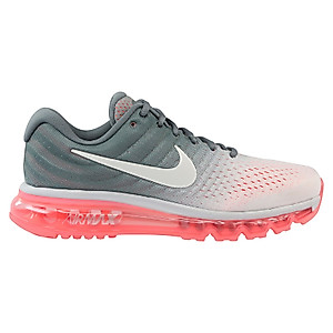Nike Women's Air Max 2017 Running Shoe Pure Platinum/White-Cool Grey-HOT Lava 7.0