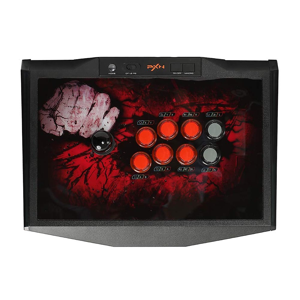 PXN Arcade Stick PC, X9 Arcade Joystick PS4 Game controller Vewlix Fightstick with Sanwa Buttons USB Data Cable Connection for PS4, PS3, PC, Xbox one