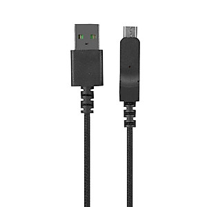 Wendry Mouse Cable, Fast USB Cable/USB Line Wireless Gaming Mouse Replacement for Razer Lancehead,Black