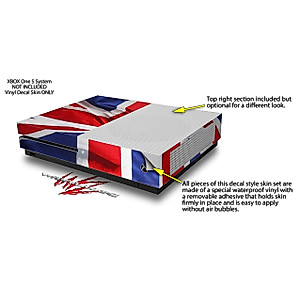WraptorSkinz Decal Vinyl Skin Wrap Compatible with Xbox One S Console and Controllers - Union Jack 01