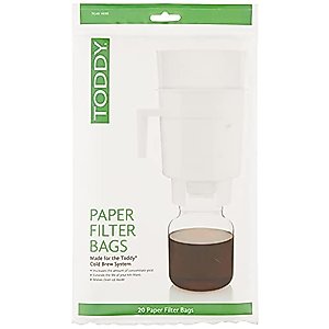 Toddy - THMPF20 Toddy Paper Filter Bags, Home Model Filters, Natural, Pack of 20