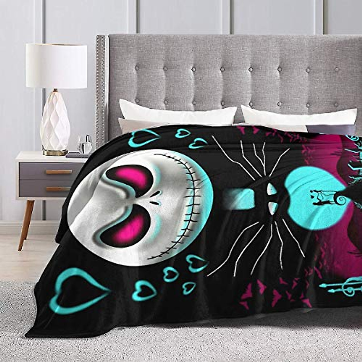 Christmas Blanket Flannel Throw Blanket Ultra Soft Warm Plush Bedding for Couch Bed Living Room Sofa 50X40 Inch