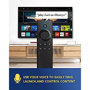 New 2nd Gen Voice Remote Control Replacement DR49WK B PE59CV for Amazon Fire TV Stick (2nd Gen/3rd Gen/Lite/4K) Fire TV Cube (1st Gen/2nd Gen, and Later) Fire TV (3rd Gen, Pendant Design)