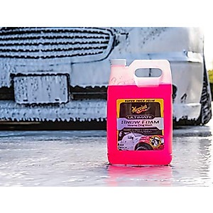 Meguiar's G191501 Ultimate Snow Foam Wash, Pink Foaming Car Wash Soap for Foam Cannons & Foam Guns, Ideal Foam Wash for Cars, Trucks, Motorcycles, RVs & More - 1 Gallon Container