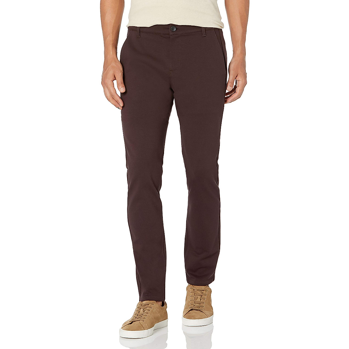 PAIGE Men's Stafford Trouser, Chocolate Plum, 31