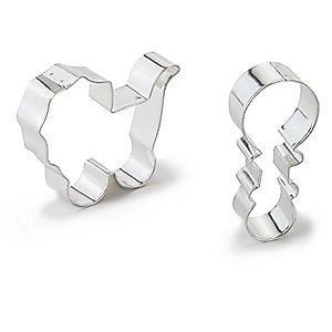 Bakerpan Stainless Steel Cookie Cutter Baby Carriage & Rattle