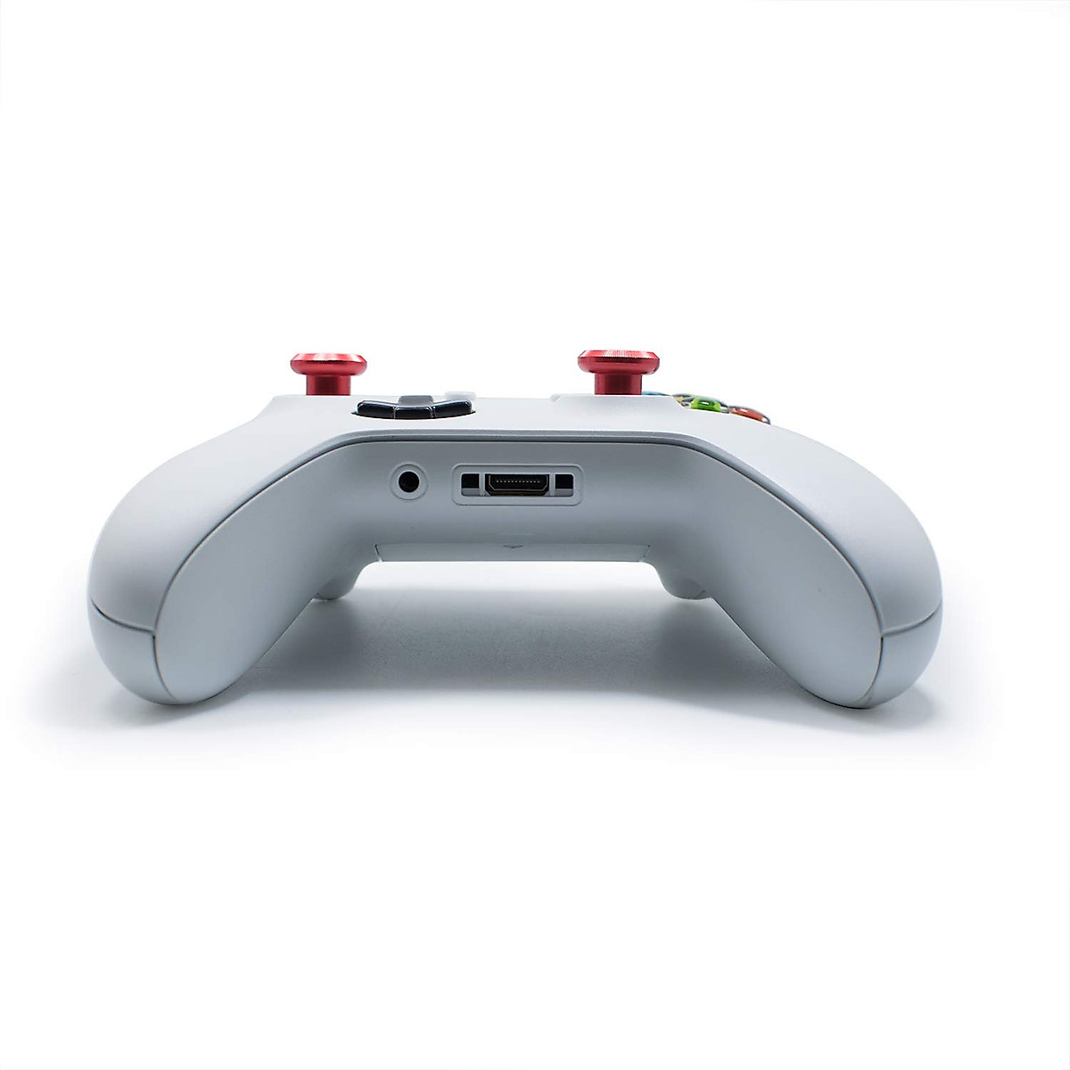 TOMSIN Metal Thumbsticks for Xbox One/ PS4 Controllers, Aluminum Joysticks Replacement Parts for Xbox One S (2 Pcs) (Red)