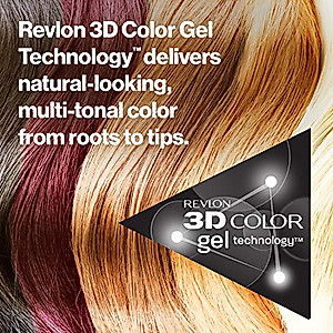 Revlon Permanent Hair Color, Permanent Hair Dye, Colorsilk with 100% Gray Coverage, Ammonia-Free, Keratin and Amino Acids, 57 Lightest Golden Brown, 4.4 Oz (Pack of 1)