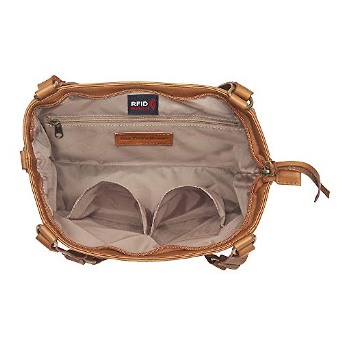 GTM Gun Tote'n Mama Cowhide Conceal Carry Purse, tan, One Size