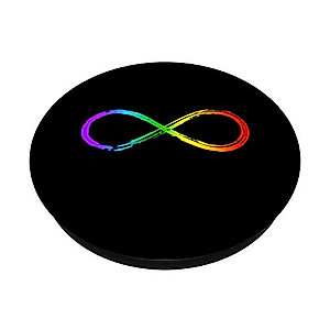 Infinity Symbol 8 LGBT Gay Pride Rainbow Math Eternity PopSockets Swappable PopGrip