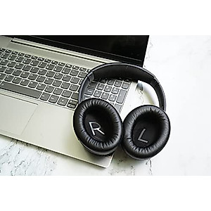 Premium Replacement Ear-Pads Ear-Cushions for Bose QuietComfort QC 45 35 35-ii, Replacement Cover Parts for QC-45 QC-35 QC-35ii Headphones (Black)