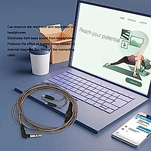 MMCX to 3.5mm Headphone Audio Cable Replacement for SE215 SE315 SE425 SE535 SE846, for UE900, for AUDIOSENSE TK200 T100, for W10 W20 W30