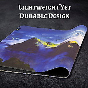 CASEMATIX TCG Playmat with Reusable Playmat Case - Premium 24" x 13.5" Card Game Mat & Compatible MTG Playmat For All TCGs with Non-Slip Rubber Backing, Stitched Edges and Carry Tube