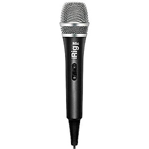 IK Multimedia iRig Mic Handheld Condenser Microphone for Mobile Devices, Metal Housing, 3.5mm Jack for iPhone, iPad, iPod Touch, and Android Devices Plus Headphone Output