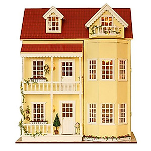 Flever Dollhouse Miniature DIY House Kit Creative Room with Furniture for Romantic Valentine's Gift (Be Enduring As The Universe)