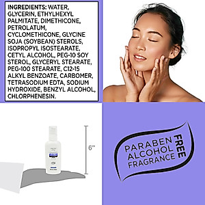 Equate Beauty Oil Free Moisture Daily Hydrating Facial Moisturizer & Neck Cream with Glycerin - Fast Absorbing Ultra Gentle Lightweight Face Lotion 4 fl. oz (Pack of 1)