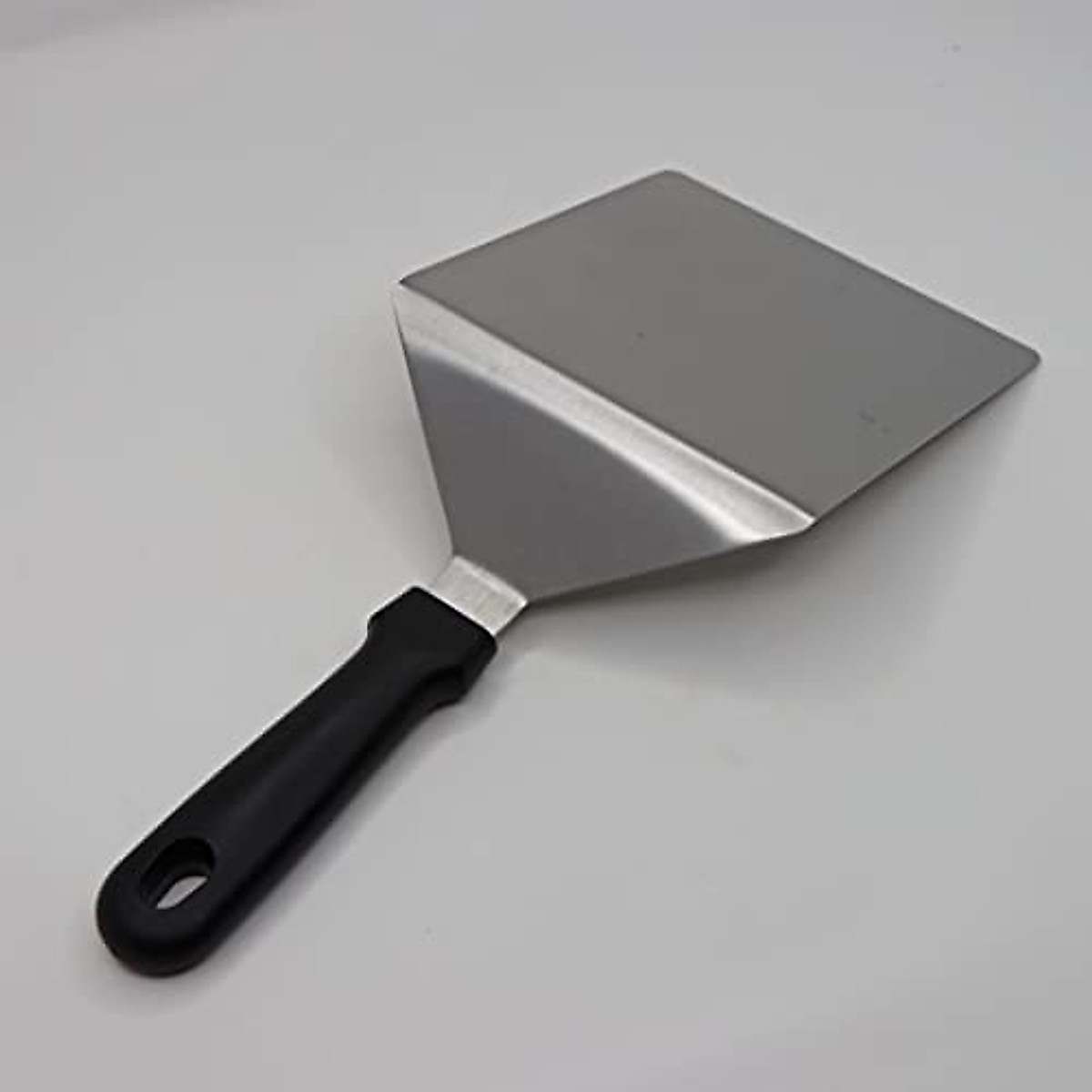 The Sasquash Spatula - Commercial Grade 5.5" Extra Wide Smashed Burger Turner - Heavy Duty One Pound Stainless Steel Griddle and Grill Tool