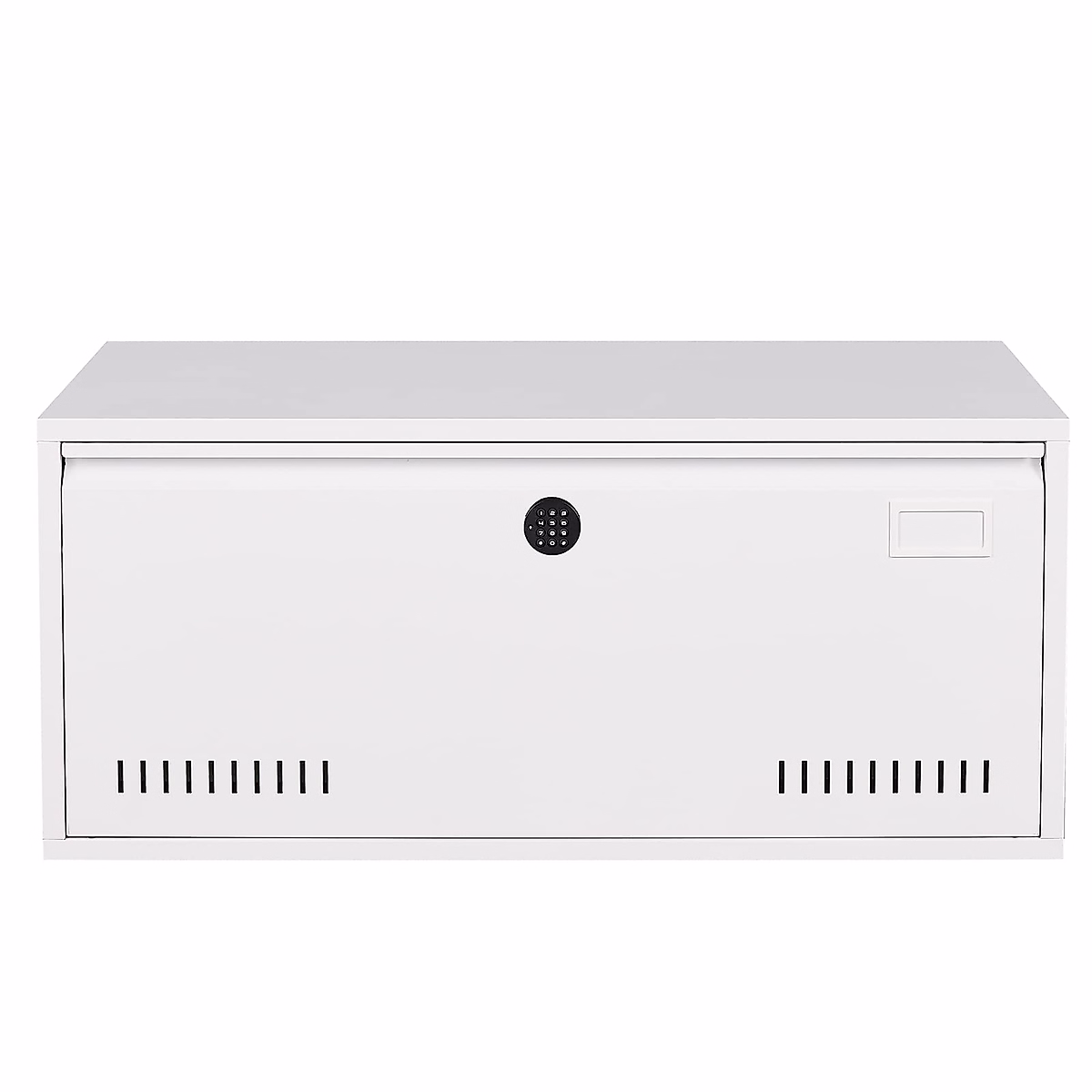 Warmiehomy Metal Lateral File Cabinet for Home Office with Electronic Digital Lock White Filing Cabinet Storage Cabinet Organizer fits A4/Letter/Legal Size Printer Stand