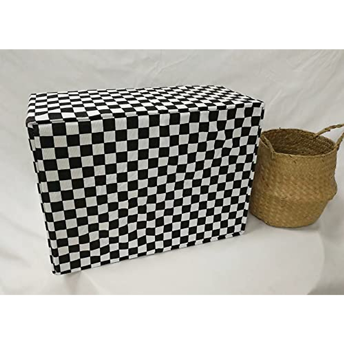 FUULOXE Storage Bin for Shelves Rectangle Closet Baskets Foldable Box with Handles, Gray Storage Bins, Storage Boxes for Home Office Car Dormroom