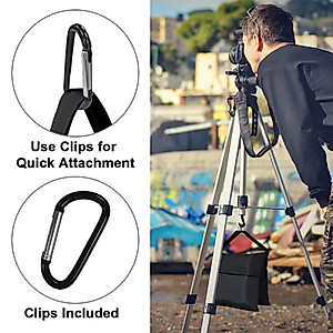 Eurmax USA Photography Sand Weight Bags Heavy Duty Saddlebags for Photography Video Equipments, Backdrop Stand, Light Stand,Photo Tripod, Canopy Tent, Umbrella Base, Fishing Chair,Picnic Table 2-Pack