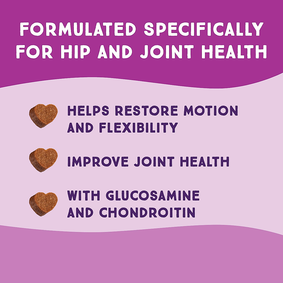 SuchGood Hip and Joint + Skin and Coat Dog Treats - Support Chews for All Breed Sizes and Ages, Glucosamine and Chondroitin + Salmon and Flaxseed Oil (Chicken Flavor, 2 Packs)