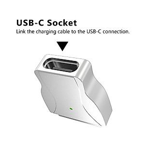 Aioum USB C to Magnetic 2 Generation T (T-TIP) 45W 60W 85W for MacBook Air Pro 2012-2017 with Line 1.8m