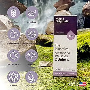 Marie Originals All Natural Muscle and Joint Rub, Alleviates Ache and Sore Muscles, Pain and Discomfort. Essential Oil Blend with Juniper, Peppermint, Lavender and Wintergreen